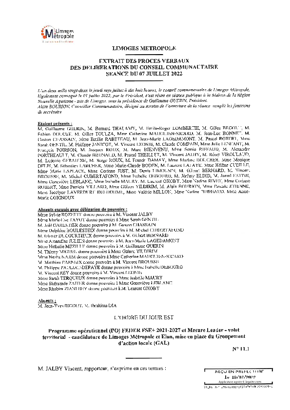 Programme opérationnel (PO) FEDER FSE+ 2021-2027 et Mesure Leader ...